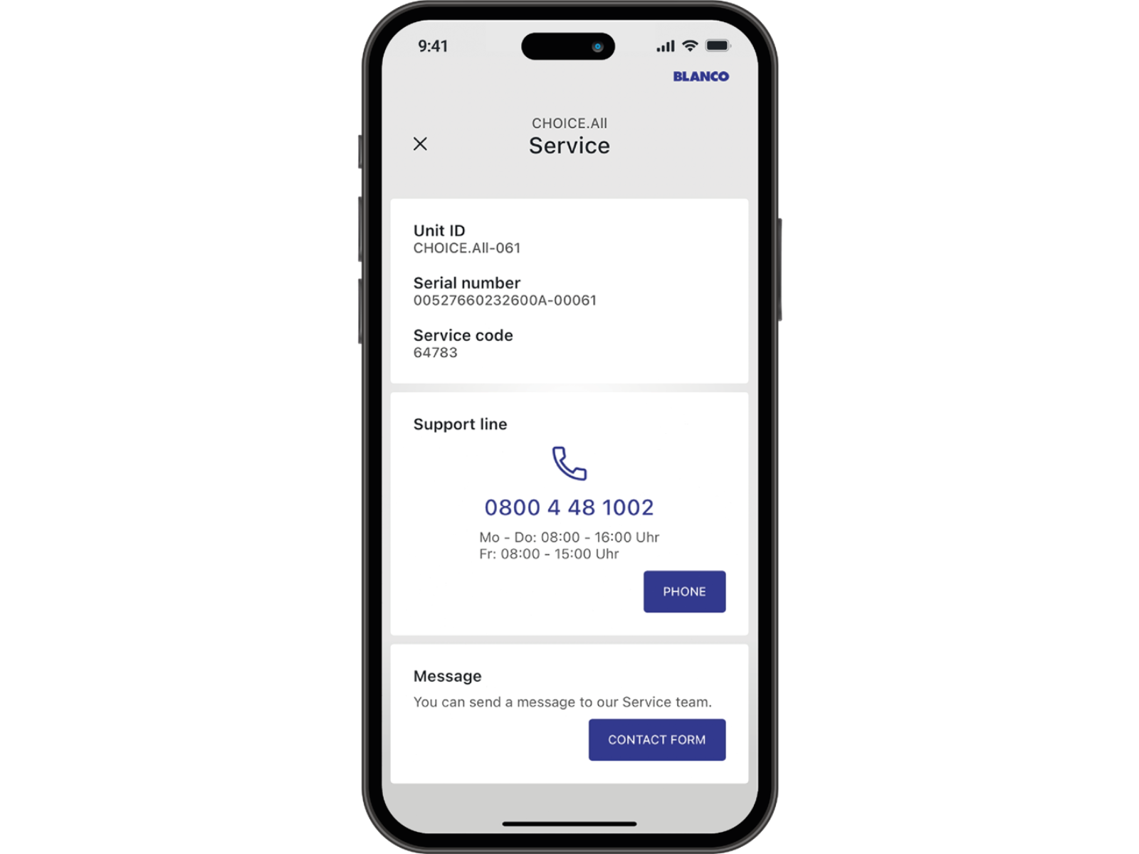 UNIT App | BLANCO